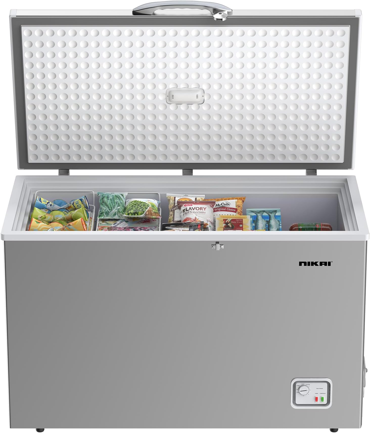 Nikai 440L Gross/400L Net, Single Door Chest Freezer with Storage ...