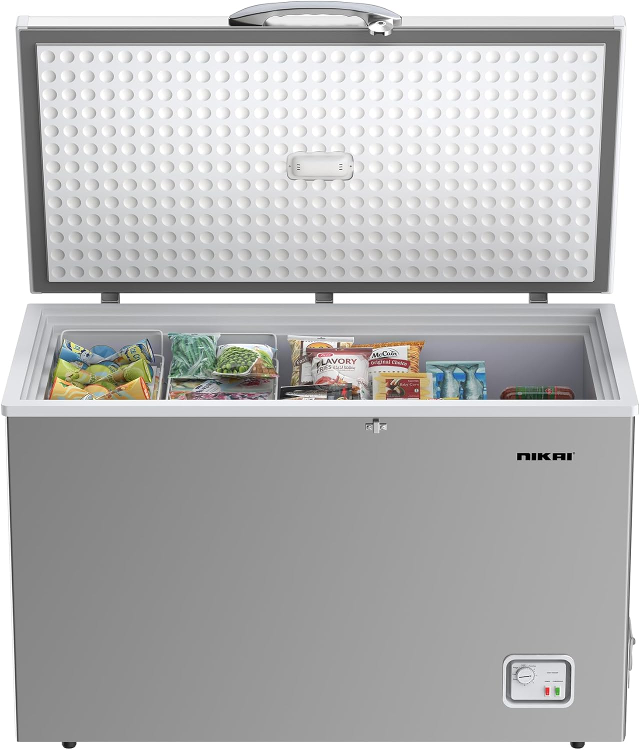 Nikai 540L Gross/500L Net, Single Door Chest Freezer with Storage ...