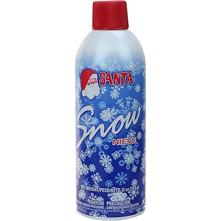 Amazon.com: Santa Christmas Tree, Wreath, Glass and Mirror Snow Spray ...