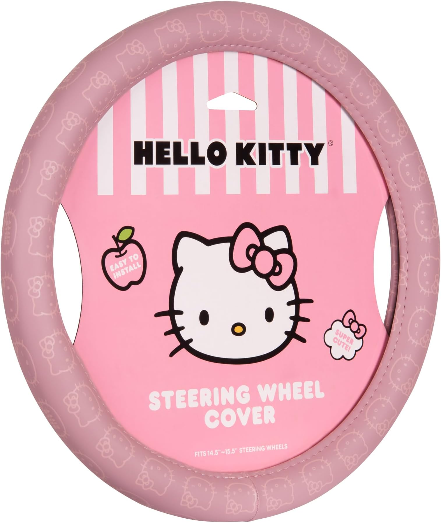 Amazon.com: Hello Kitty Steering Wheel Cover, Official Sanrio Car ...