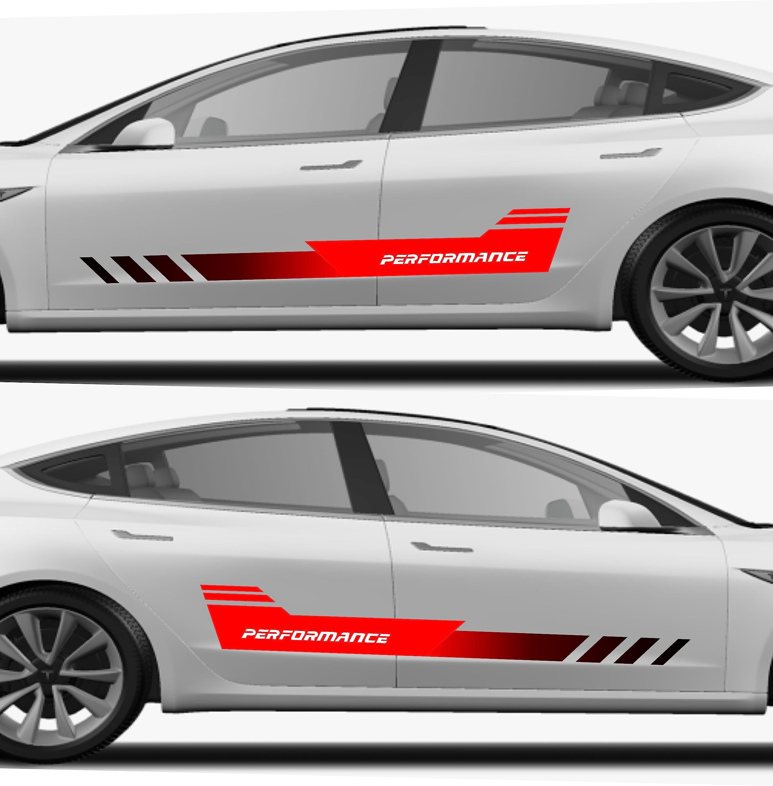 ISEE 360® Perfromance Racing Car Side Stickers for All Cars Exterior ...