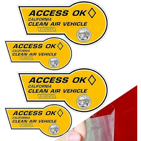 Amazon.com: California HOV Stickers 3M Paint Protection Film - 2022 ...