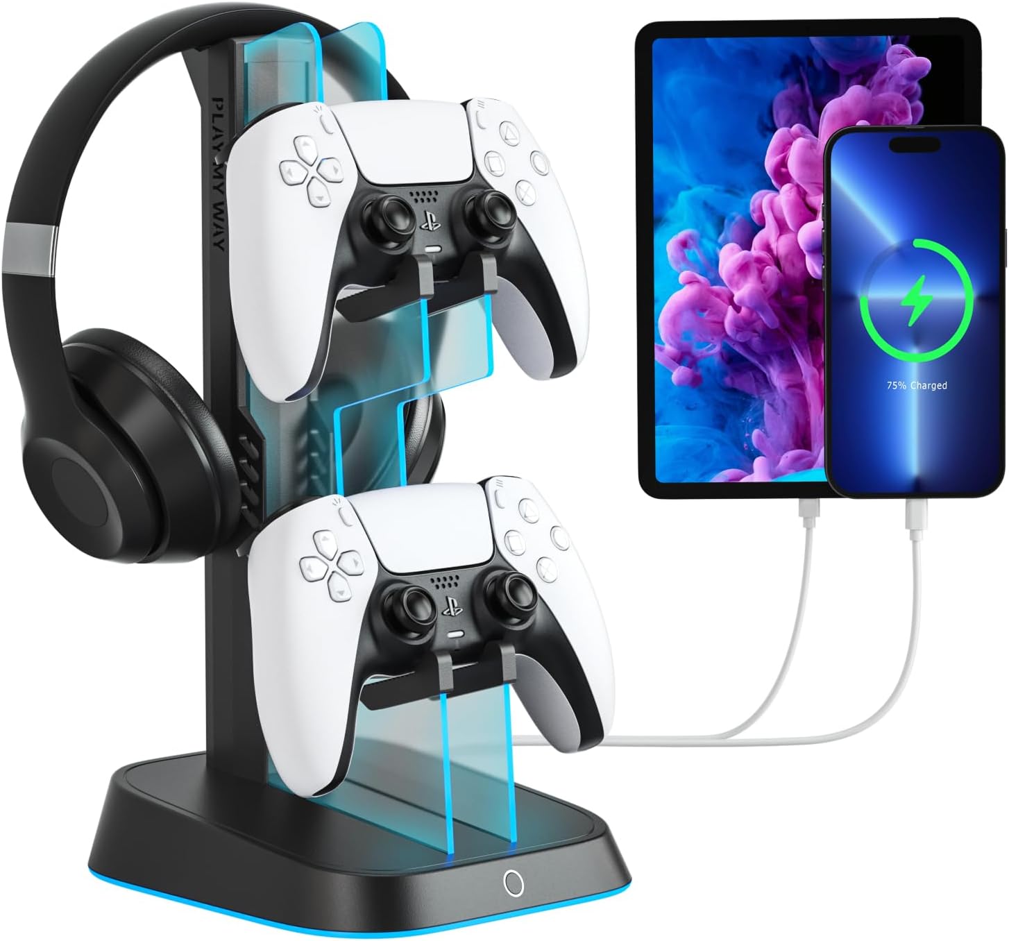 Amazon.com: PAP Products Wooden Controller Stand with Headphone Holder ...