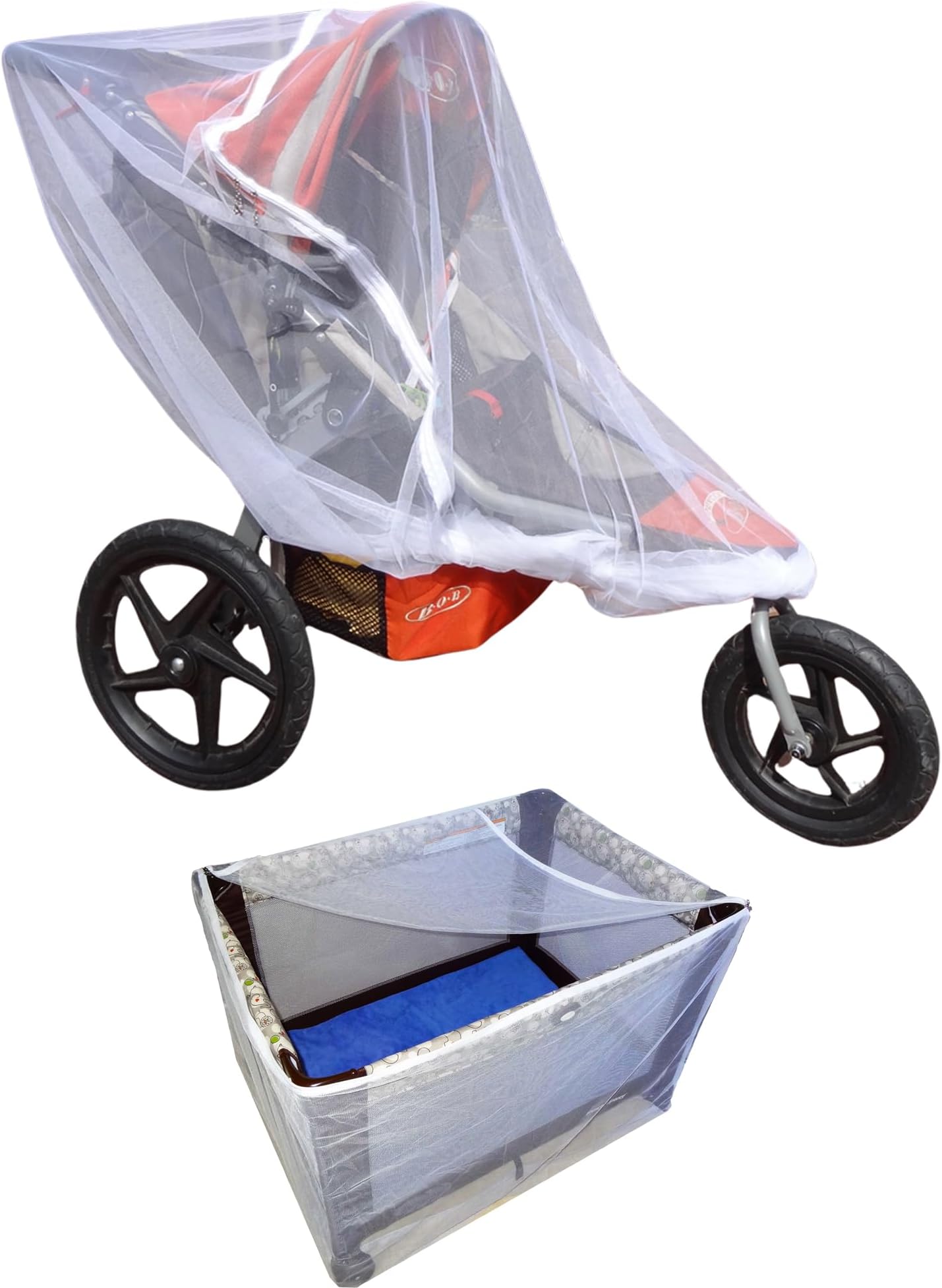 Amazon.com : VitalCozy 2 Pcs Baby Playpen Netting with Zippers Mosquito ...