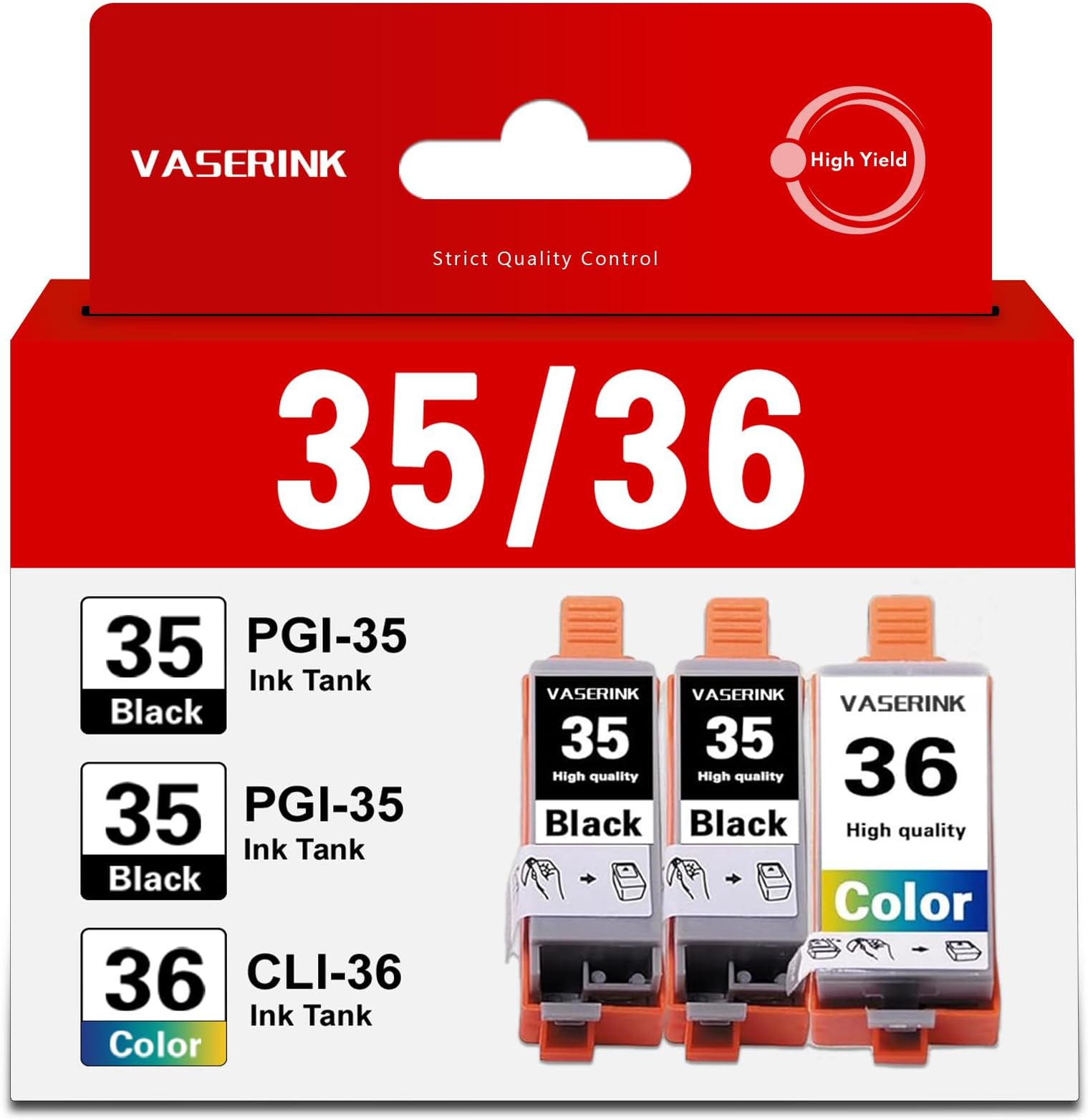 Amazon.com: PGI-35 CLI-36 Ink Cartridges PIXMA TR160 TR150 IP110 IP100 ...