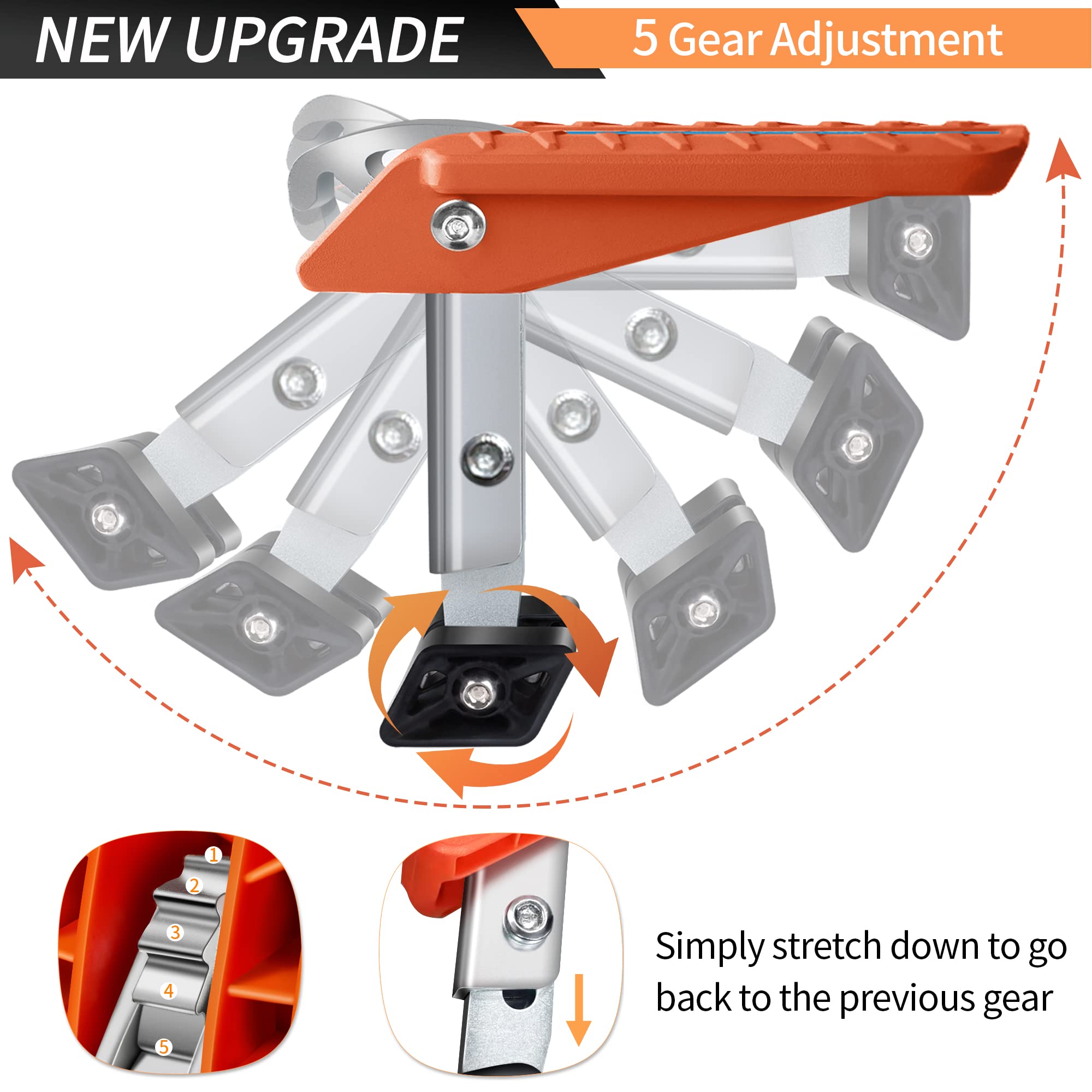 Snapklik.com : TOOENJOY 5 Angles Universal Car Door Step Door Latch Hook