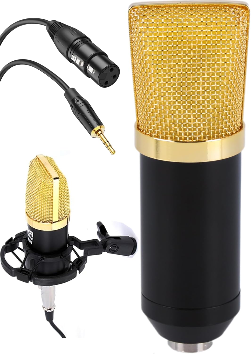 Amazon.com: Pyle Condenser Microphone, Large Diaphragm, Shock Mount, 3 ...