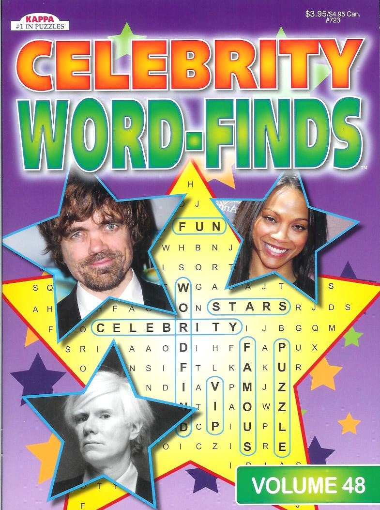 Celebrity Word Finds - Volume 48: 95 Word Searches All About Famous ...
