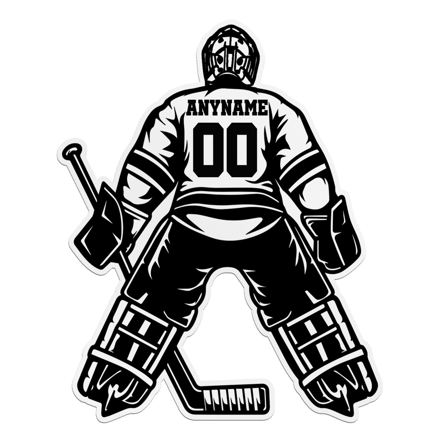 Amazon.com: Custom Hockey Players Name Sticker Personalized Customize ...