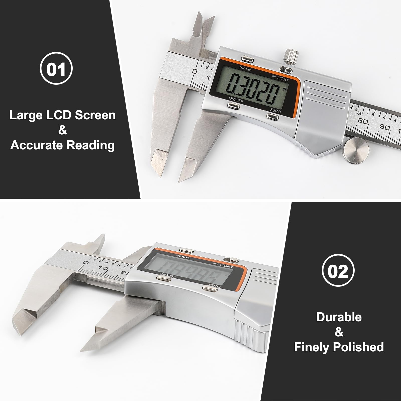 Snapklik.com : Digital Caliper, Vizbrite 6 Inch Caliper Measuring Tool ...