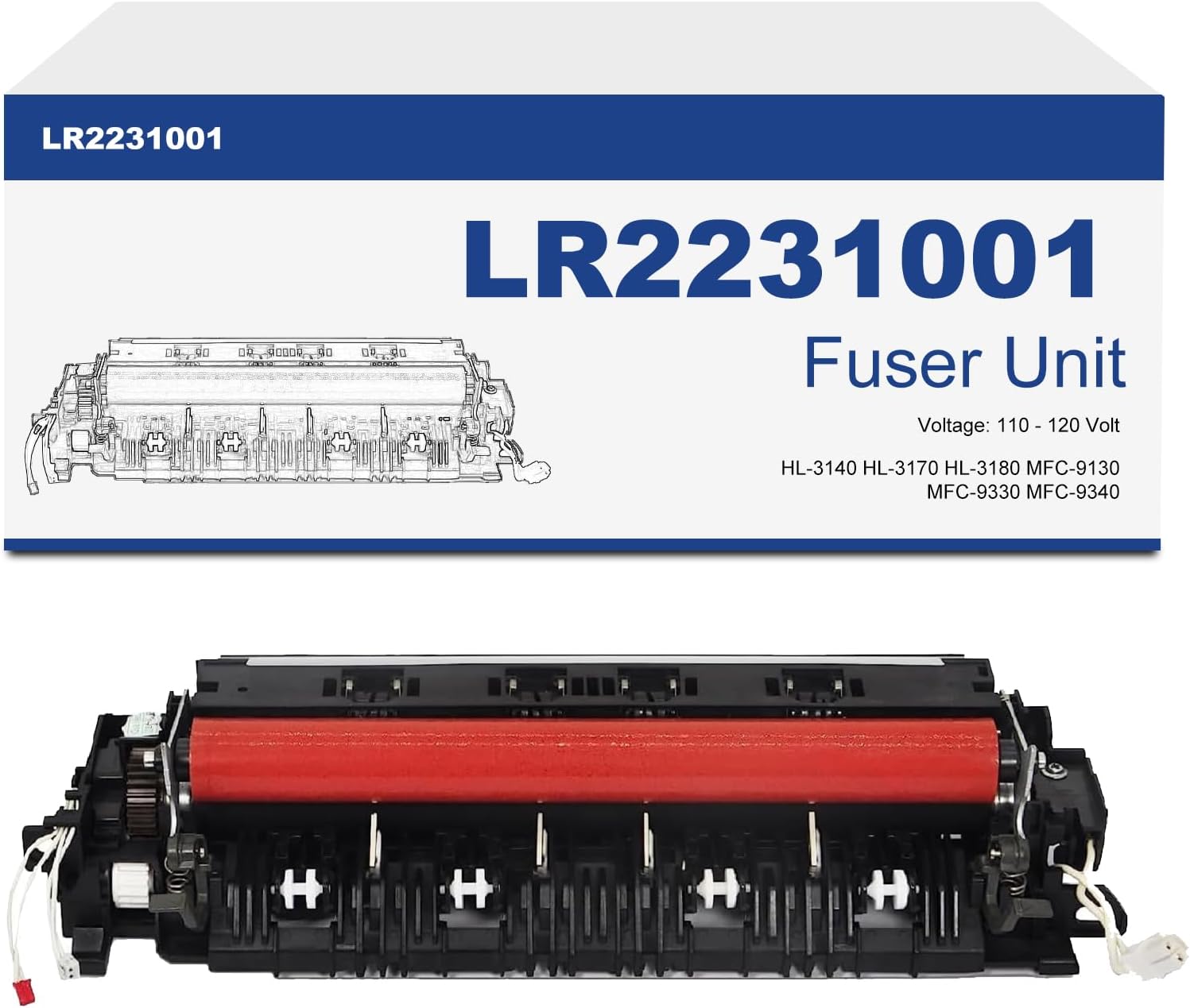 Amazon.com: LY6753001 LR2231001 Fuser Fixing Unit Compatible with ...