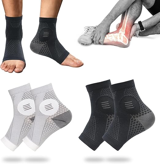 Amazon.com: 2Pairs Upgraded Neuropathy Socks for Women Men Ankle ...