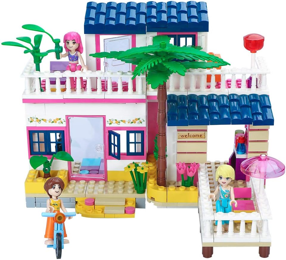 COGO 4550 Beach Villa Building Blocks Instruction Manual