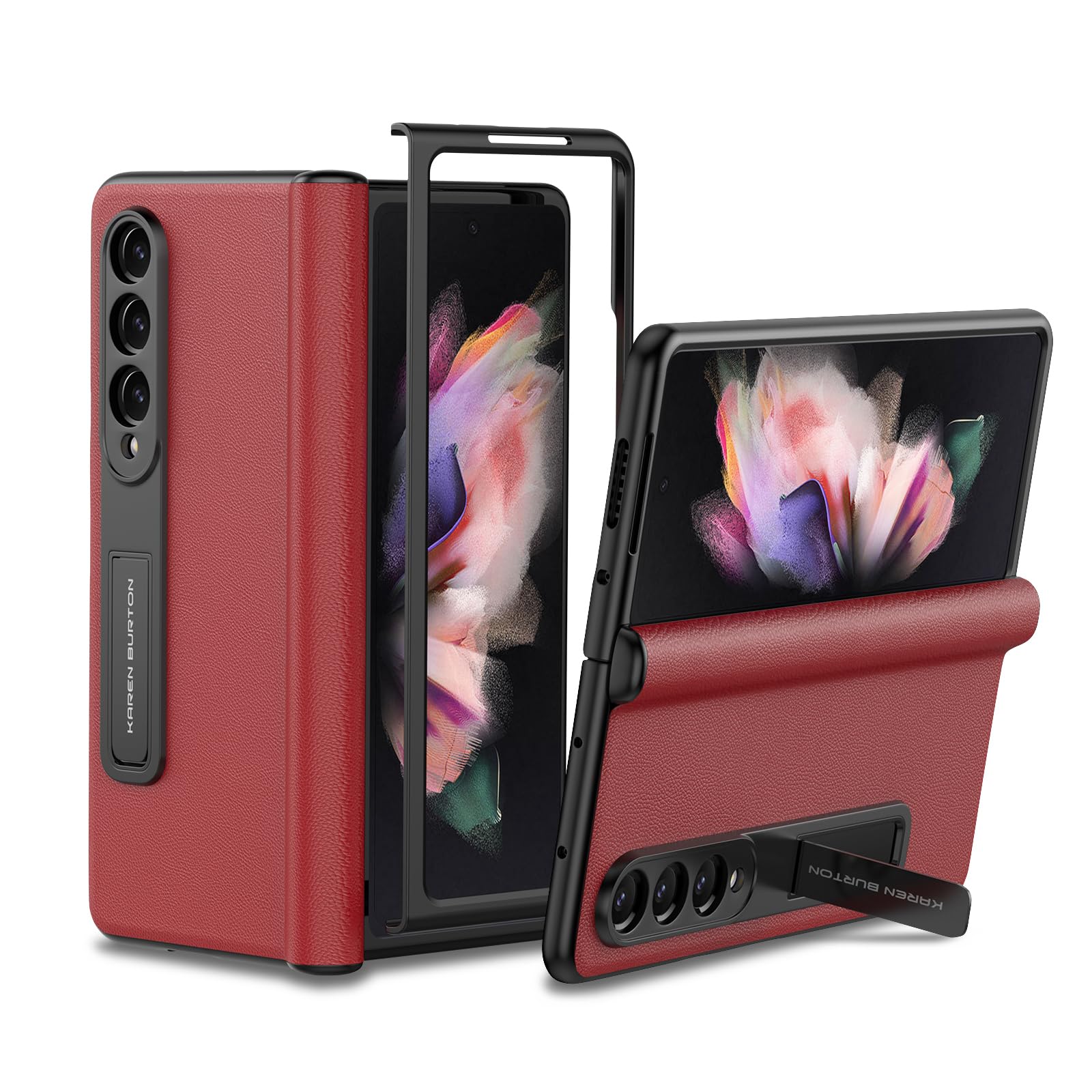 Amazon.com: karenDon for Samsung Galaxy Z Fold 3 Phone Case [Luxury ...