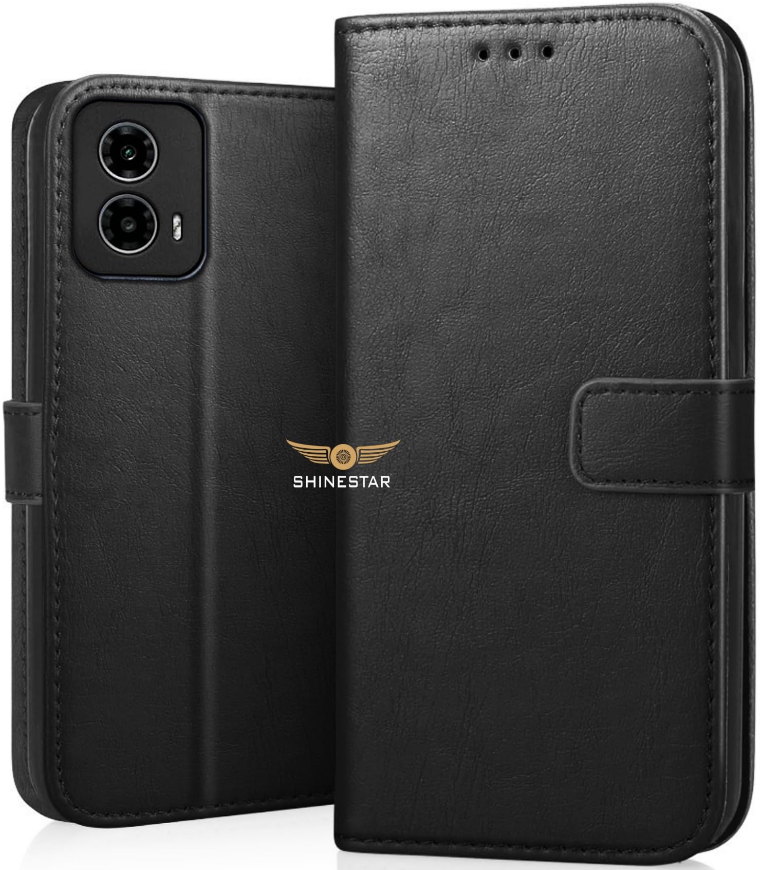 SHINESTAR Motorola Moto G34 5G / G45 5G Flip Back Cover | PU Leather ...