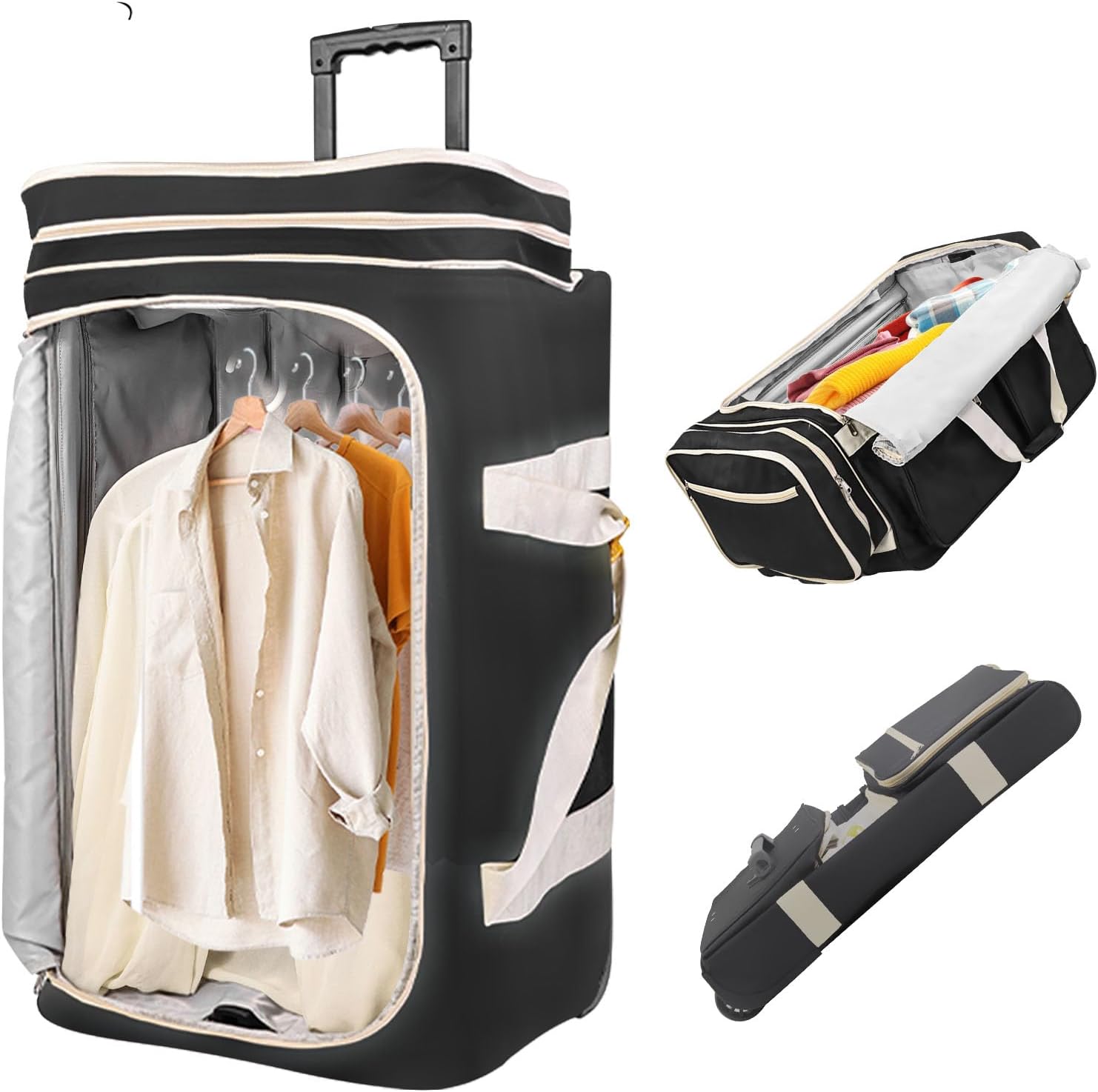 Amazon.com | Pionevox Dance Bag, Wheeled Duffle Bag Luggage with Wheels ...