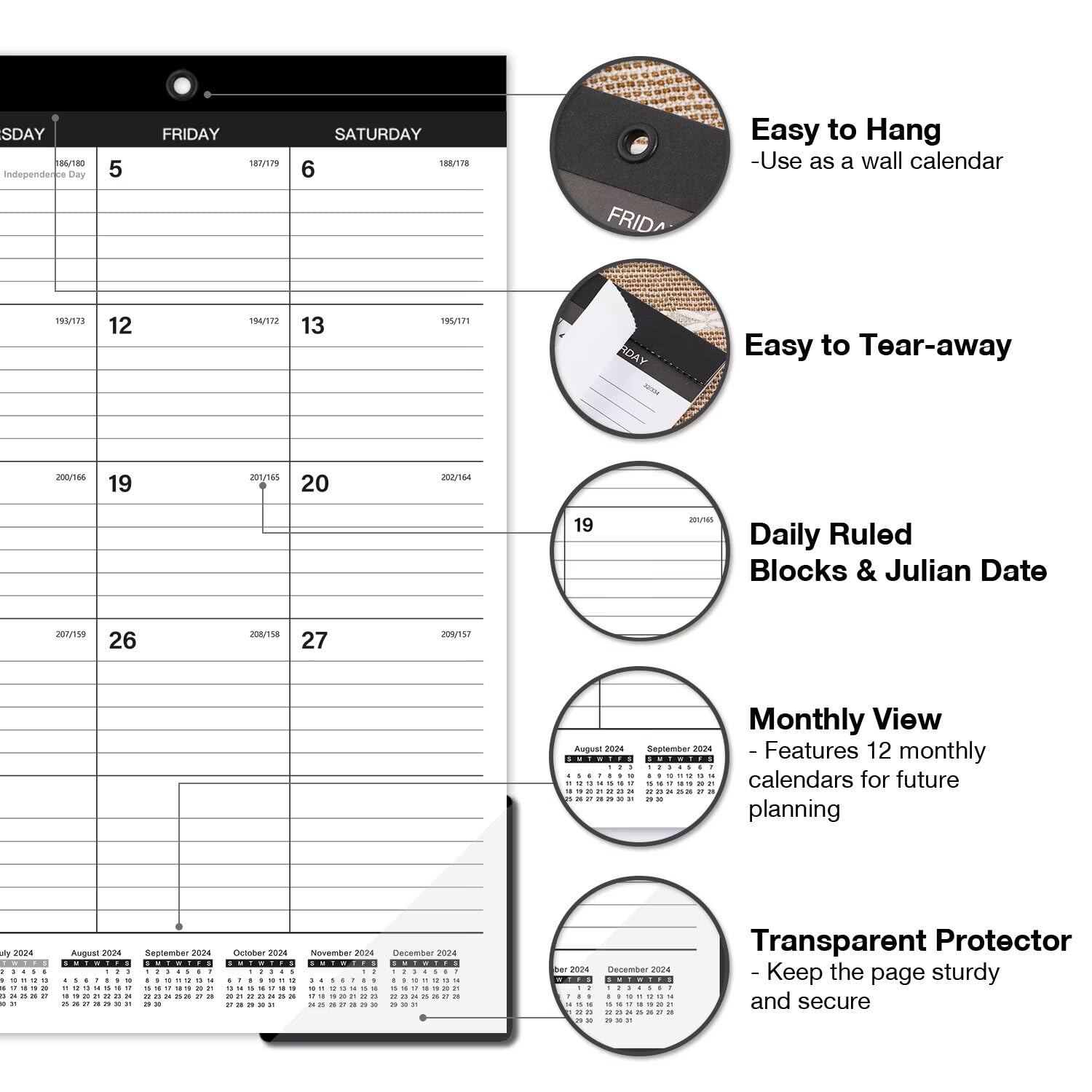 Snapklik.com : Desk Calendar 2024-2025 - MAR 2024 - AUG 2025, 18-Month ...