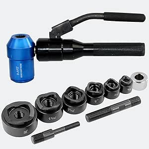 Amazon.com: QIUFANGM Hydraulic Knockout Hole Punch Driver Kit 22.5-61 ...
