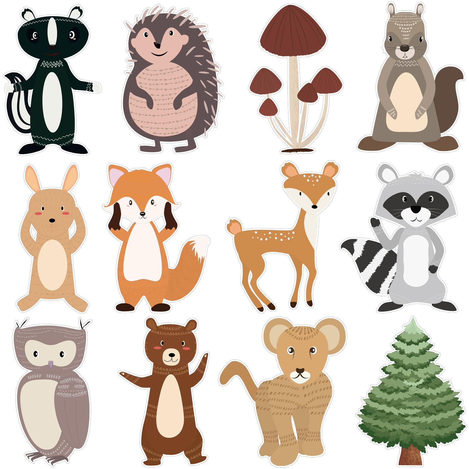 Snapklik.com : 200 Pcs Woodland Classroom Decor Cutouts Paper Woodland ...