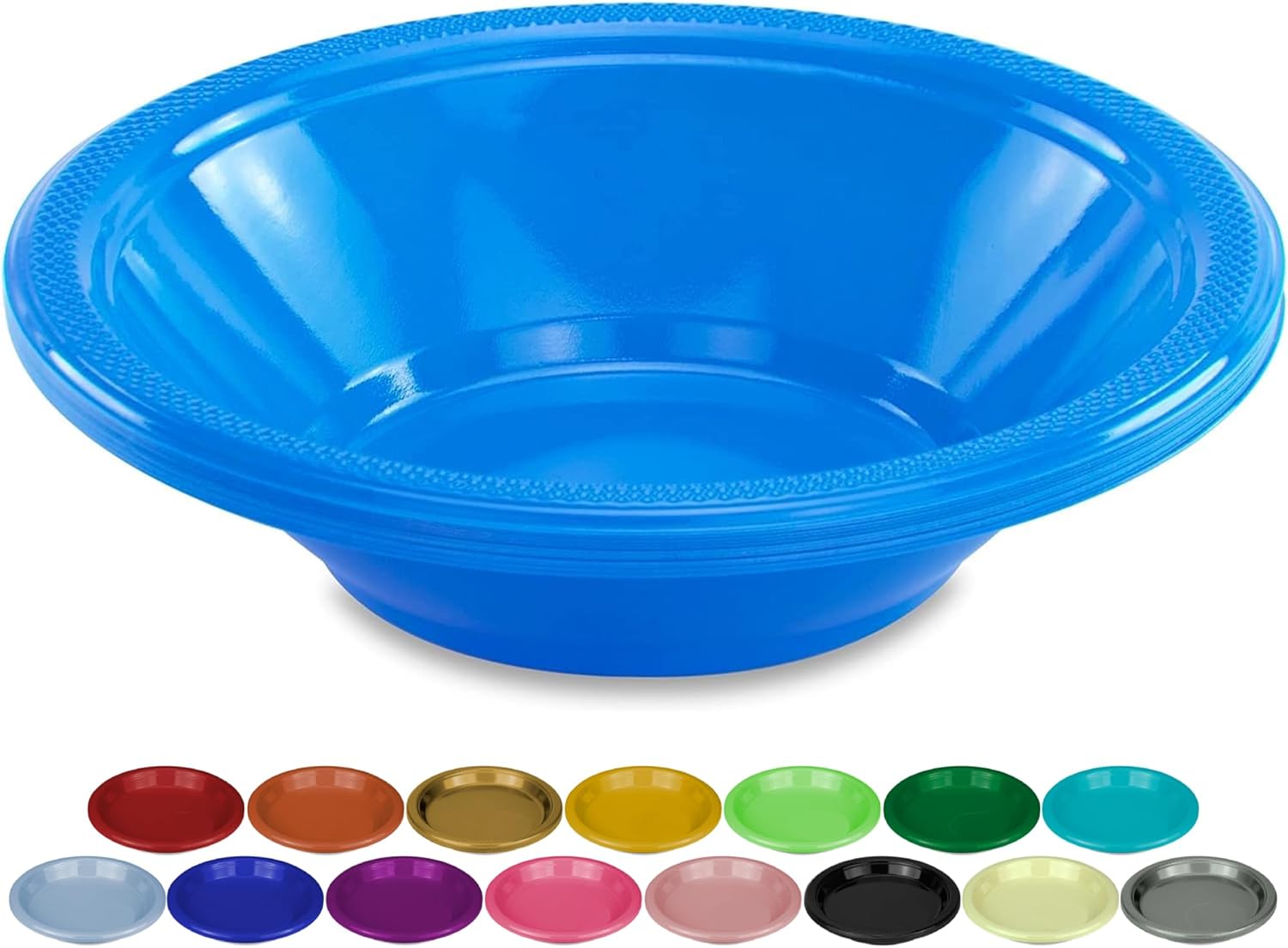 Amazon.com | DecorRack 24 Small Plastic Bowls, 7 inch Disposable ...