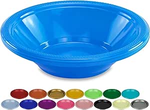 Amazon.com | DecorRack 24 Small Plastic Bowls, 7 inch Disposable ...