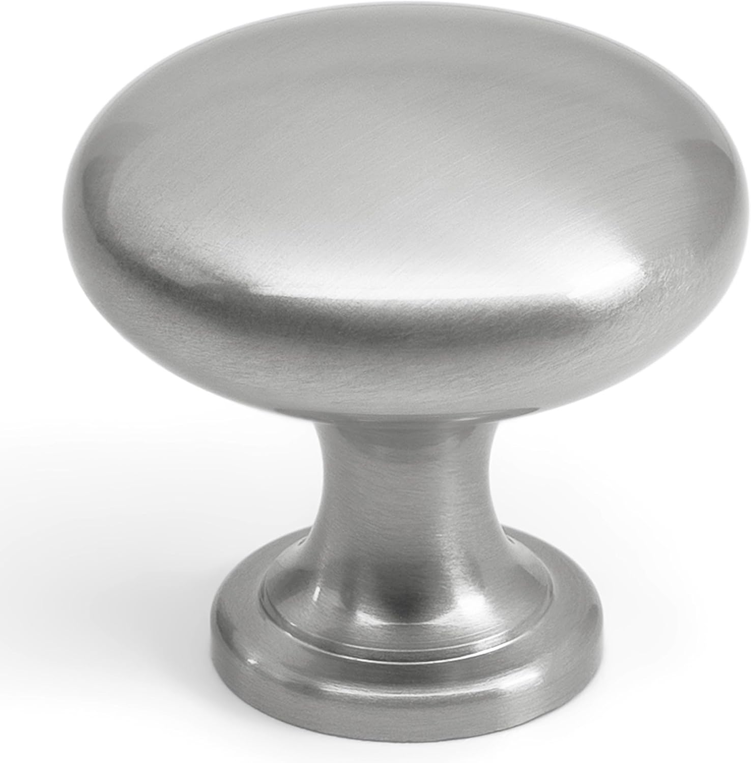 HESTIA HARDWARE 10 Pack | Satin Nickel Round Cabinet Knobs - Silver ...