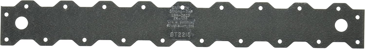 Simpson Strong Tie ST2215 20-Gauge 16-5/16-Inch Strap, Tools & Home ...