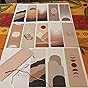 Amazon.com: 60 Pieces Abstract Boho Bookmarks Minimalist Line Bookmarks ...