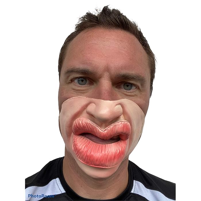 Buy Rubber Johnnies , TROUT POUT Half Face Mask , BIG LIPS , Fancy ...