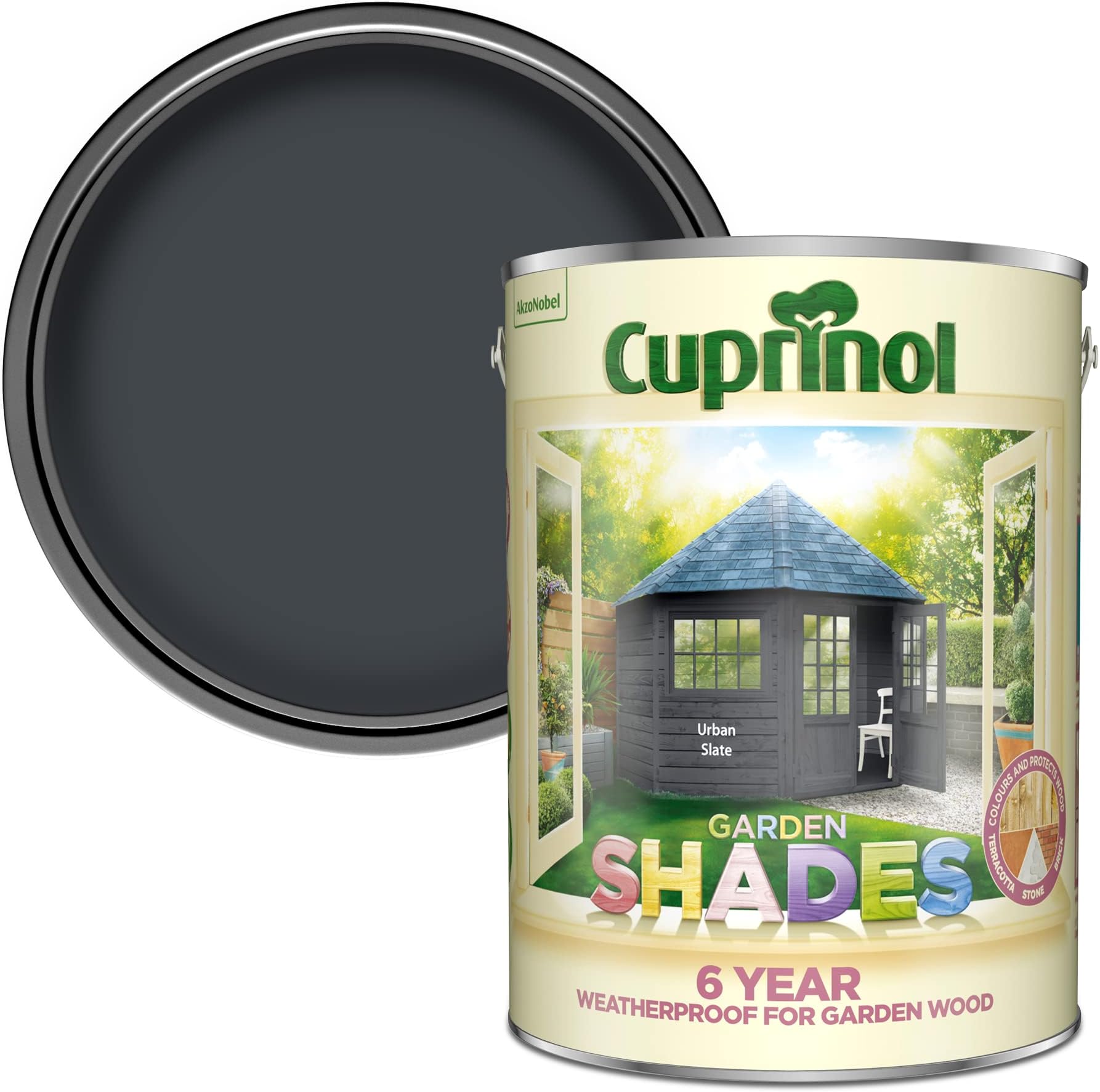 Cuprinol Garden Shades Wood Paint - Blue Slate - 2.5L : Amazon.co.uk ...
