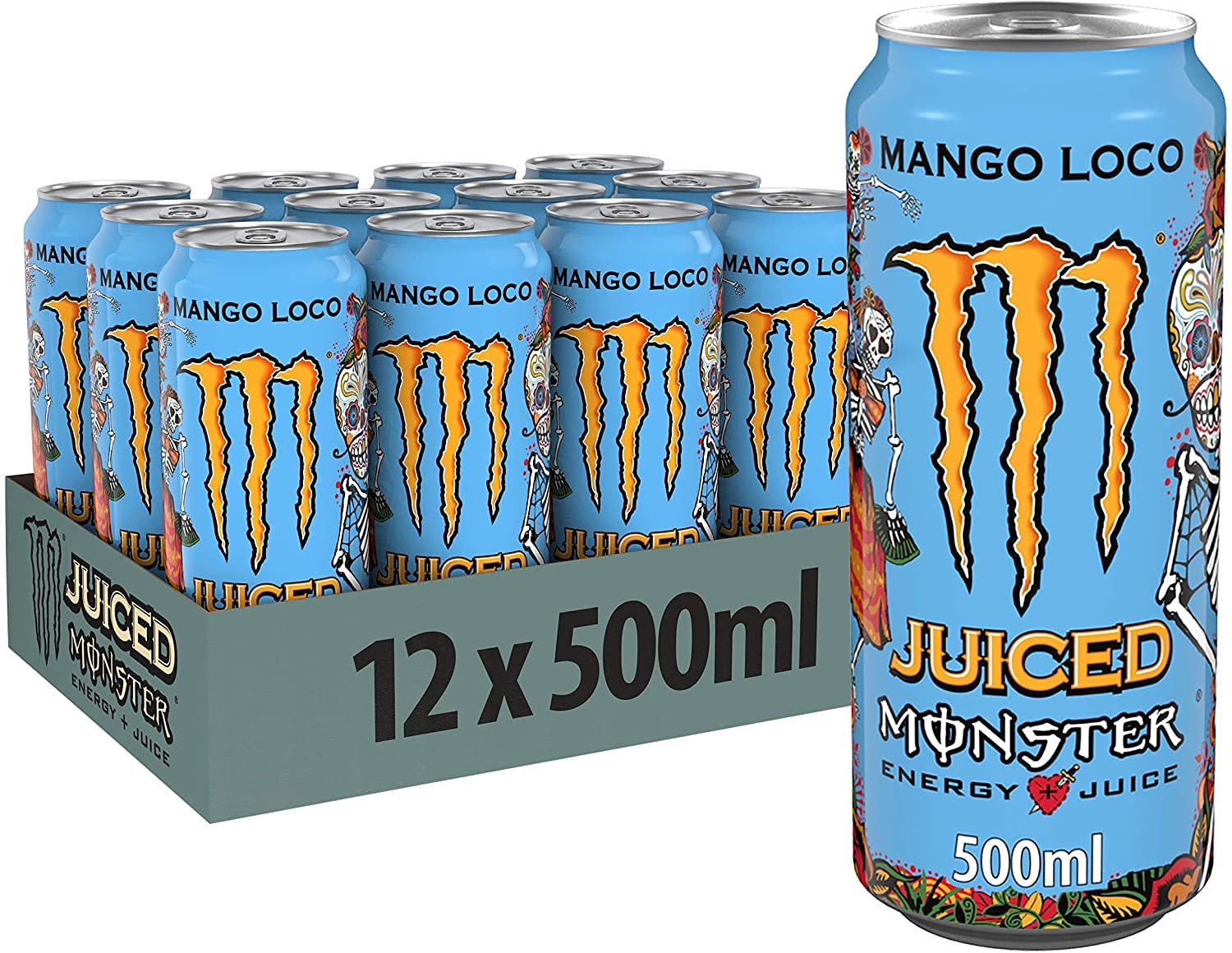 Buy Energy Drink Monster Energy Mango Loco with Tropical Fruit Juice ...