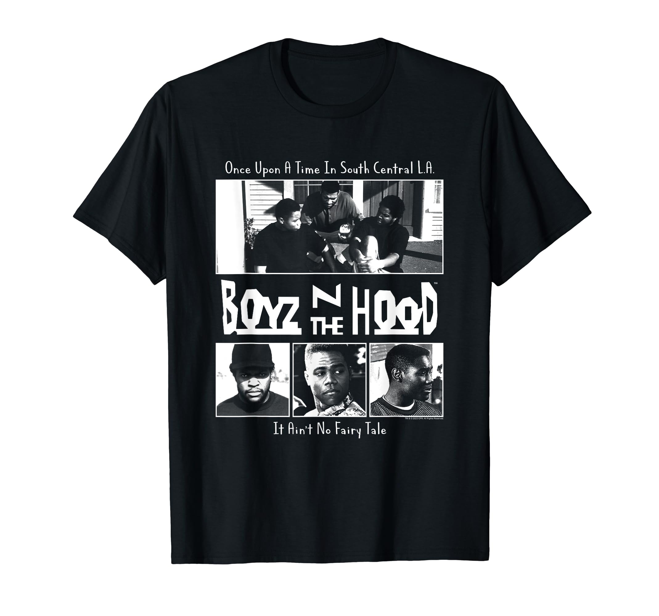 Amazon.com: Boyz n the Hood Four Block Poster T-Shirt : Clothing, Shoes ...