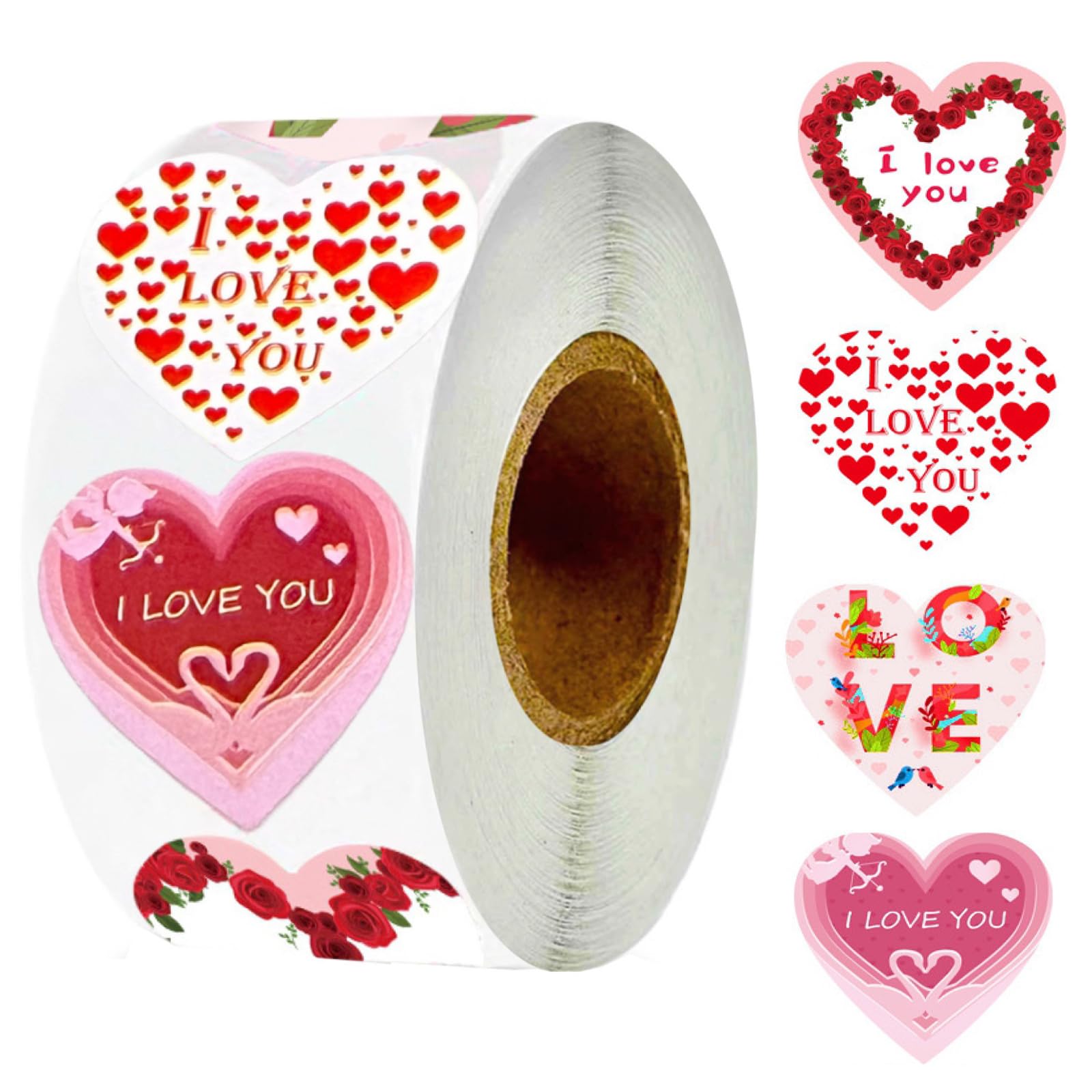 Amazon.com: Valentines Day Stickers,500 Pcs Love Heart Stickers for ...