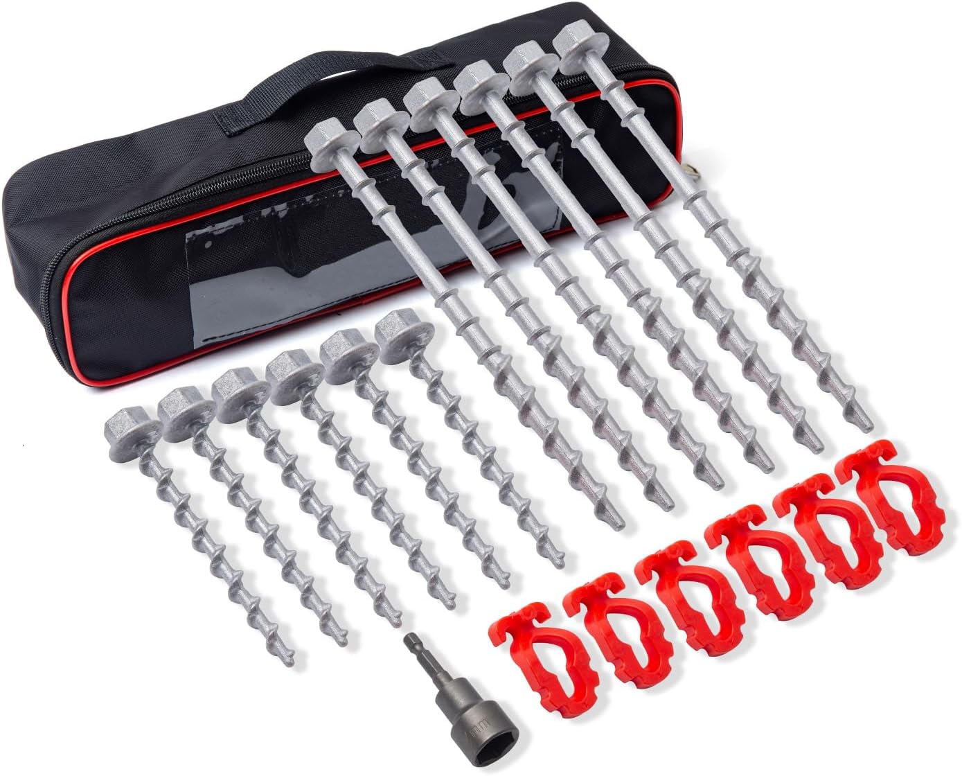 Amazon.com : Ground Anchors Non-Rust Cast Aluminum Tent Stakes Heavy ...