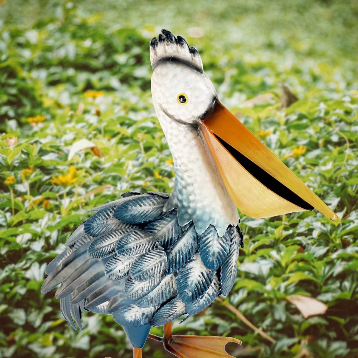 Amazon.com: Solid Rock Stoneworks Pelican on Stump-Lifelike- 21" h x 8 ...