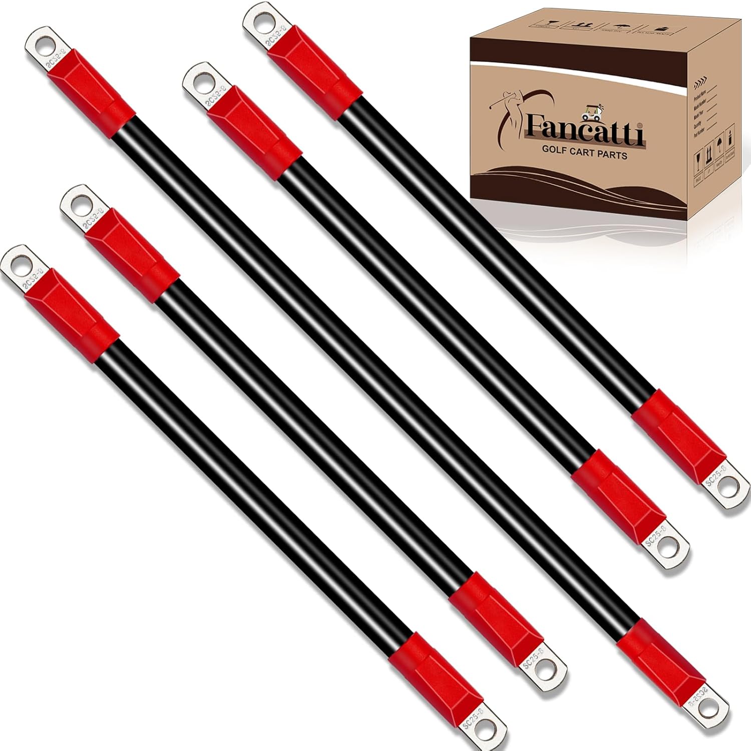 Amazon.com : Fancatti Golf Cart Battery Cables Wiring Kit for EZGO TXT ...