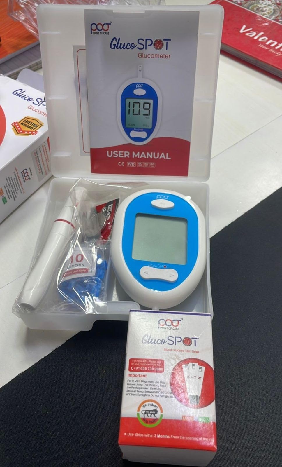 POCT Gluco SPOT Glucometer | Simple & Accurate Testing of Blood Sugar ...
