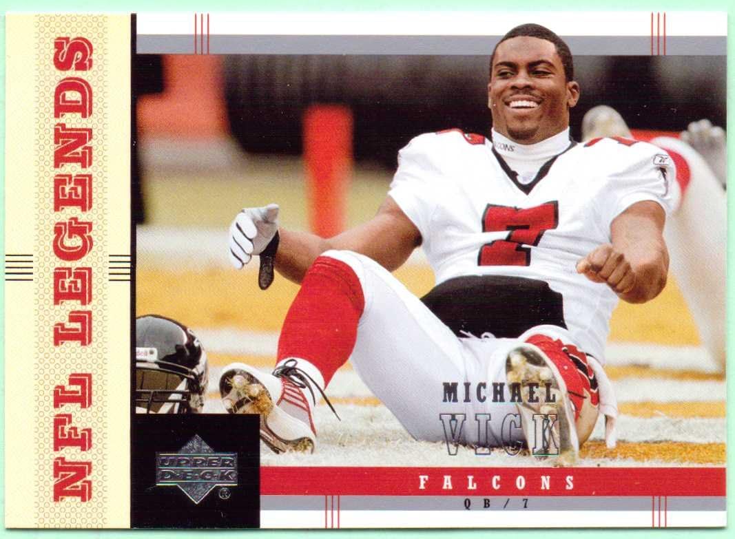 Michael Vick 2004 UD NFL Legends #3 - Atlanta Falcons at Amazon's ...