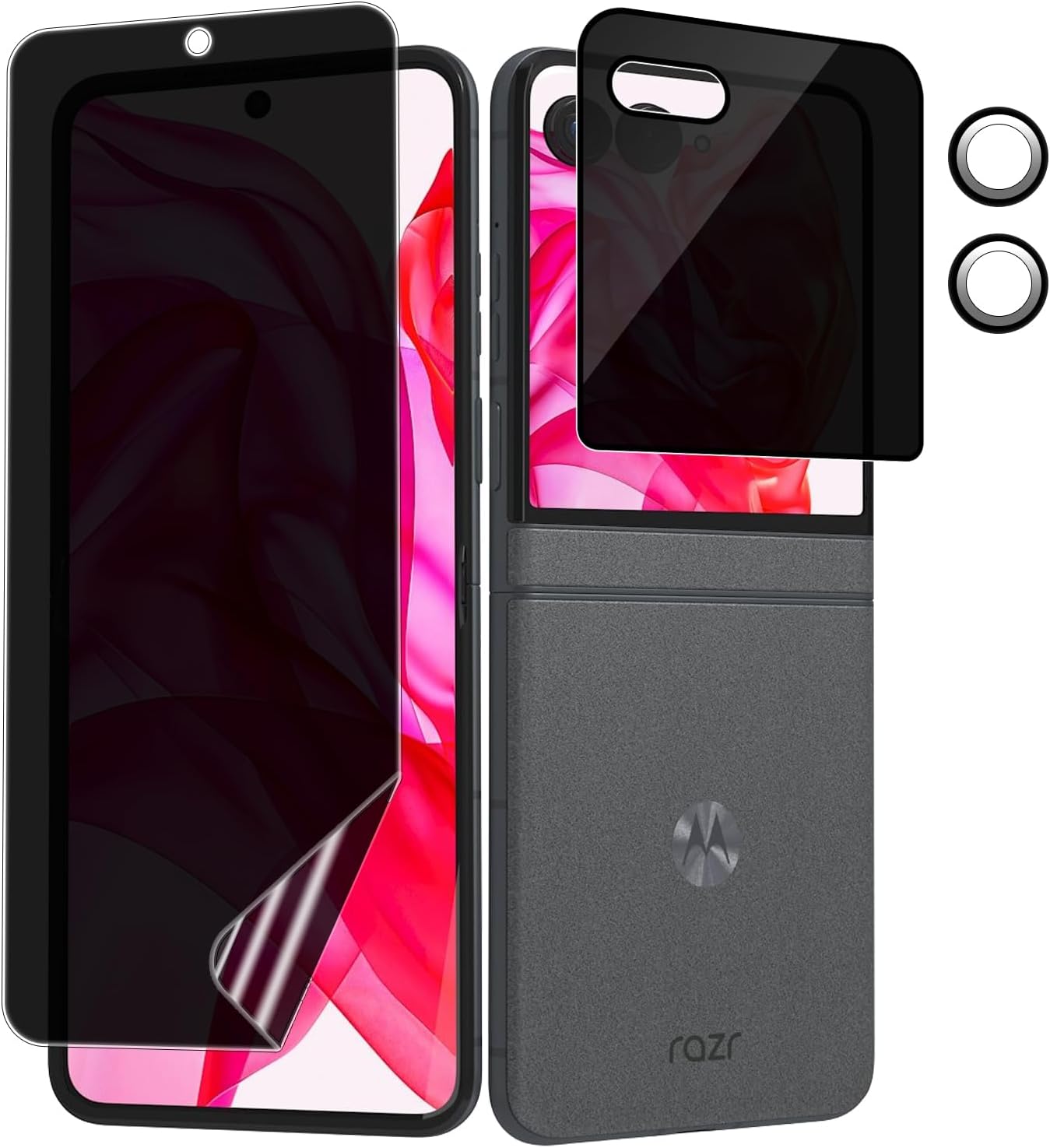 Amazon.com: [1 Set] for Motorola Razr+ / Plus 2024 2025 Privacy Screen ...
