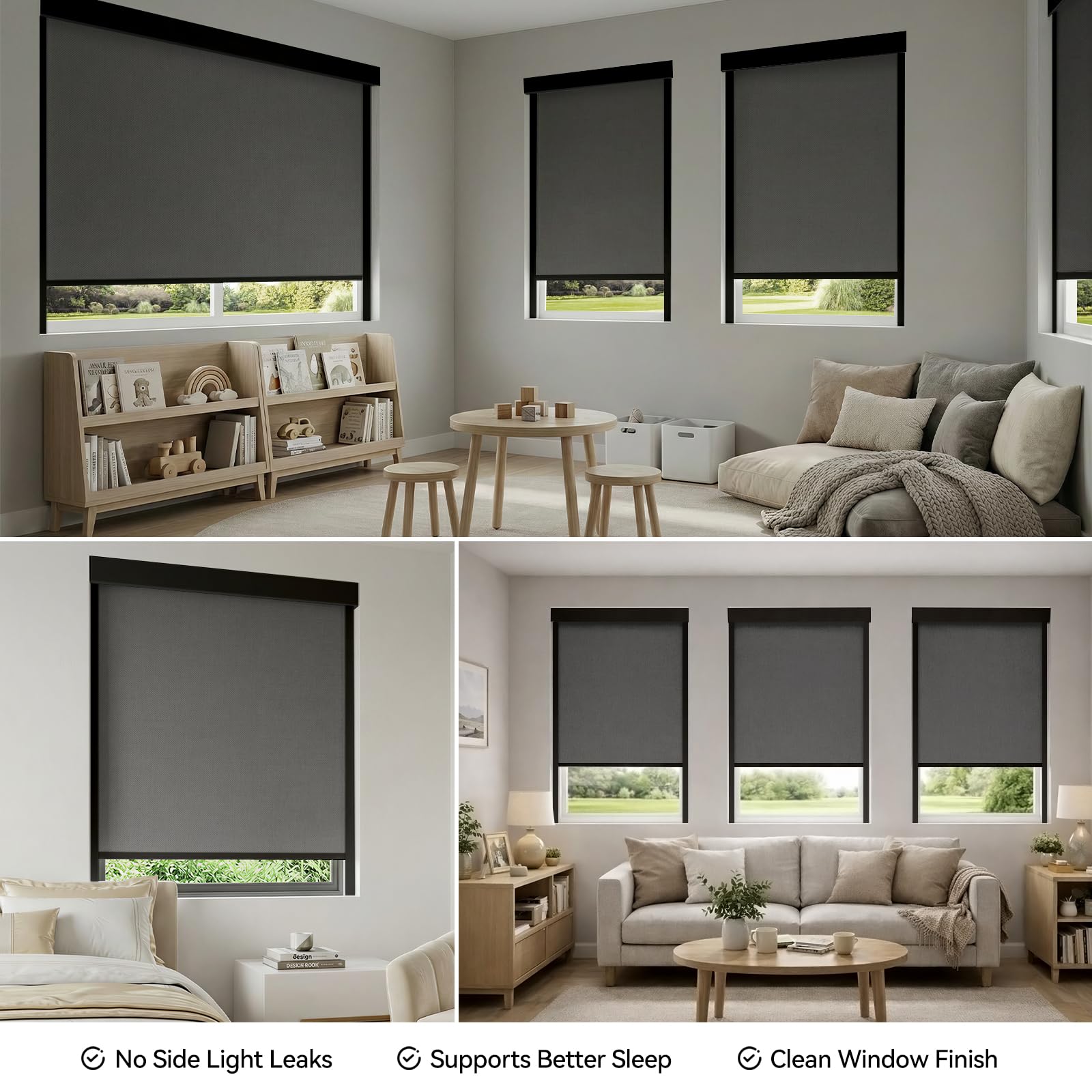 Snapklik.com : ZSTARR PVC Light Blockers Blackout Light Blockers Side ...