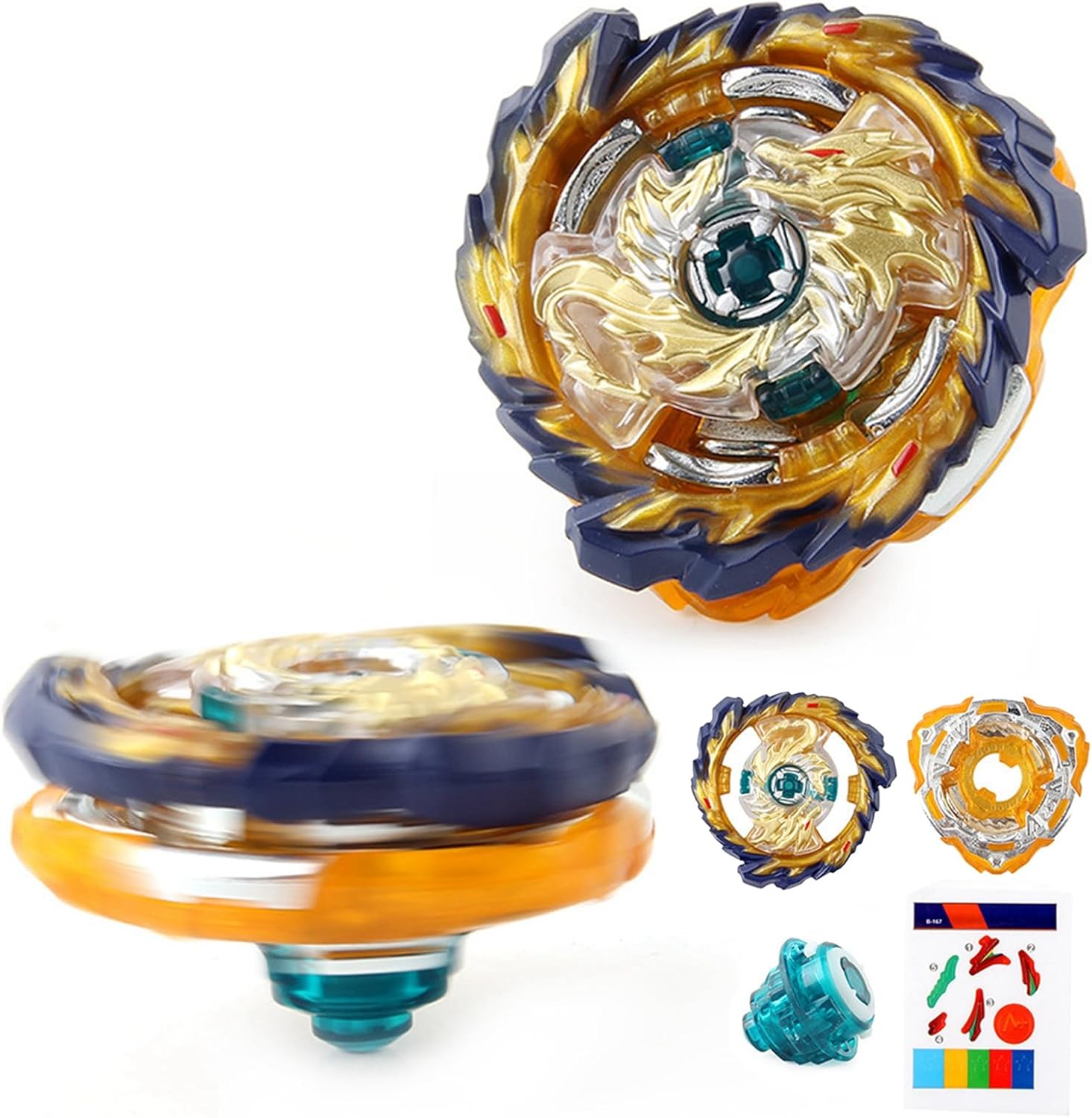 Amazon.com: FIERCE FIGHTING Battling Bey Toys - Burst Super King ...