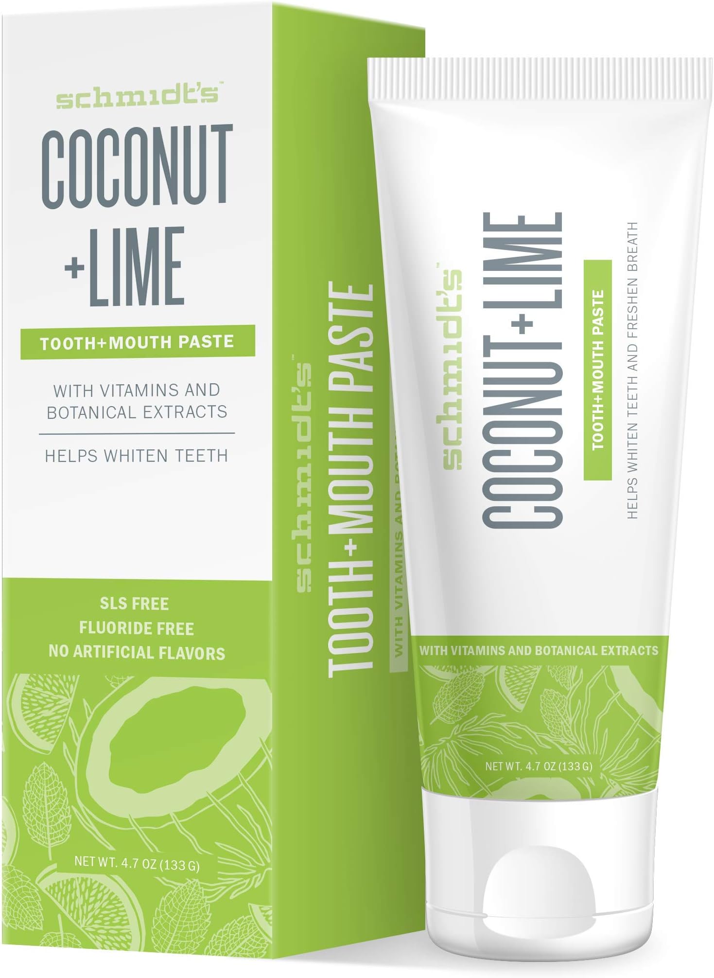 Amazon.com : Schmidt's, Coconut Lime Toothpaste, 4.7 Ounce : Health ...