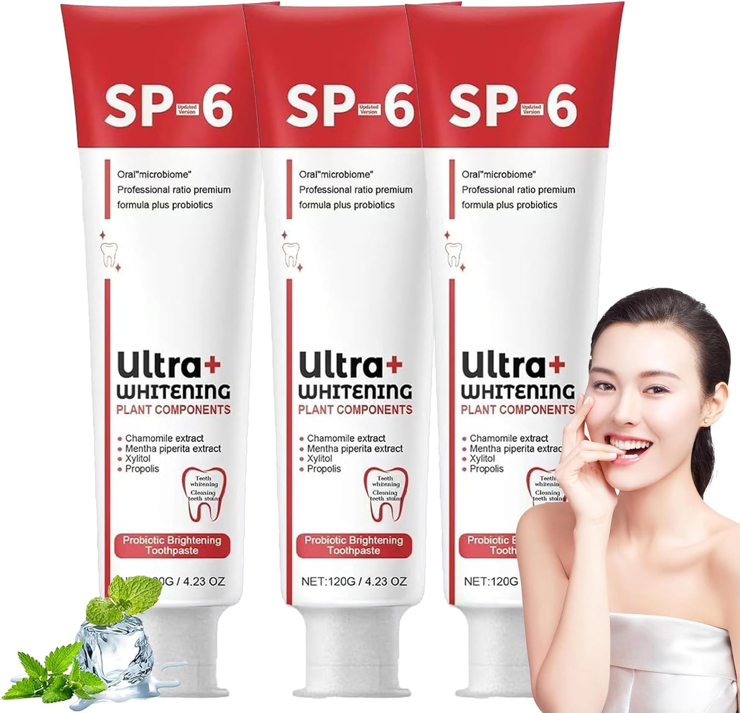 Amazon.com: Sp-6Sp 6 Toothpaste Fresh Breath120g,Ultra Whitening, Sp 6 ...