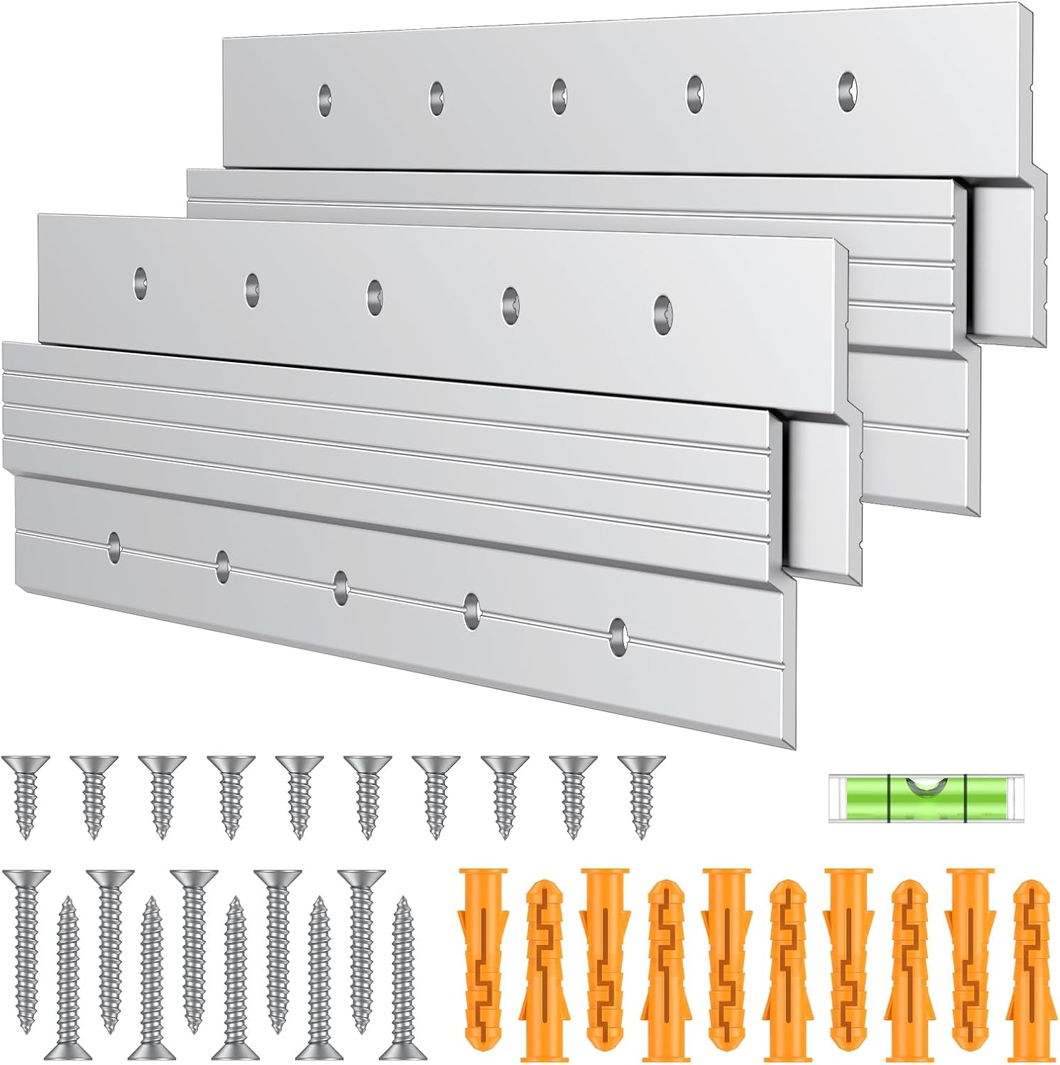 Uniclife 2 Pairs 30 cm French Cleat Hanger 36 kg Load Heavy Duty French ...