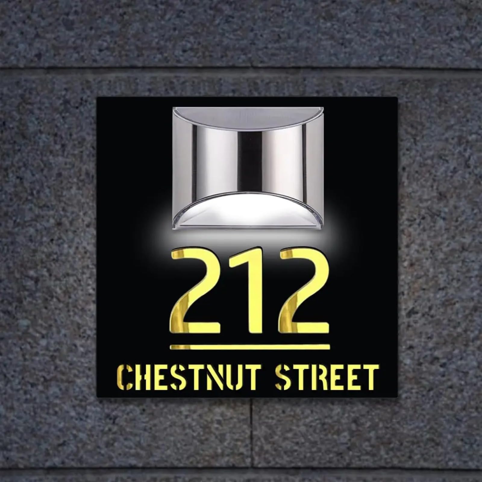 Solar Address Signs