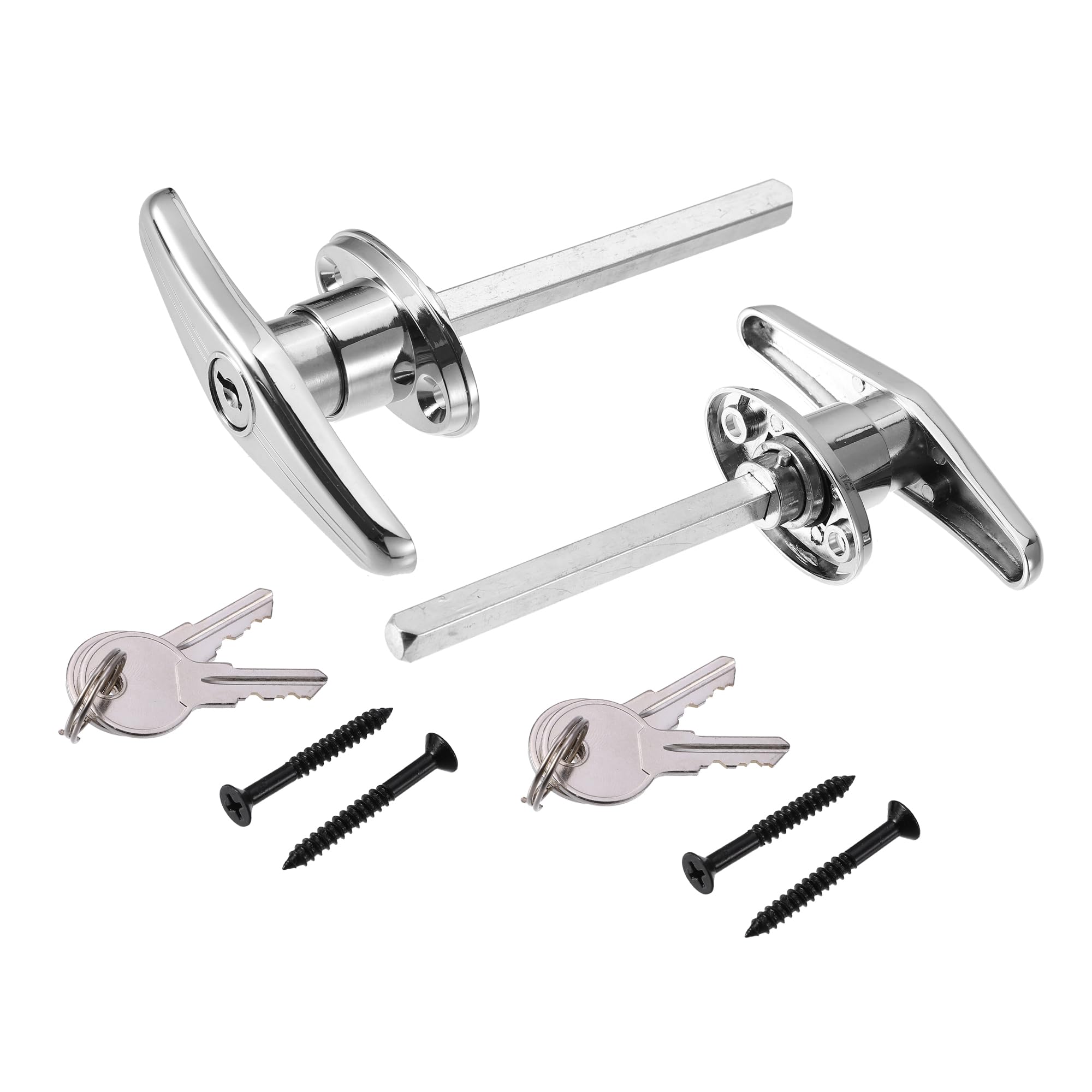 Amazon.com: Hihaha Universal Garage Shed Door Keyed T-Handle Lock Kit ...