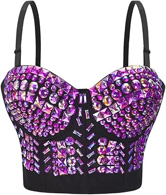 Punk Handmade Beading SexyWomen Wear Bra Manufacturers Night Club Party ...