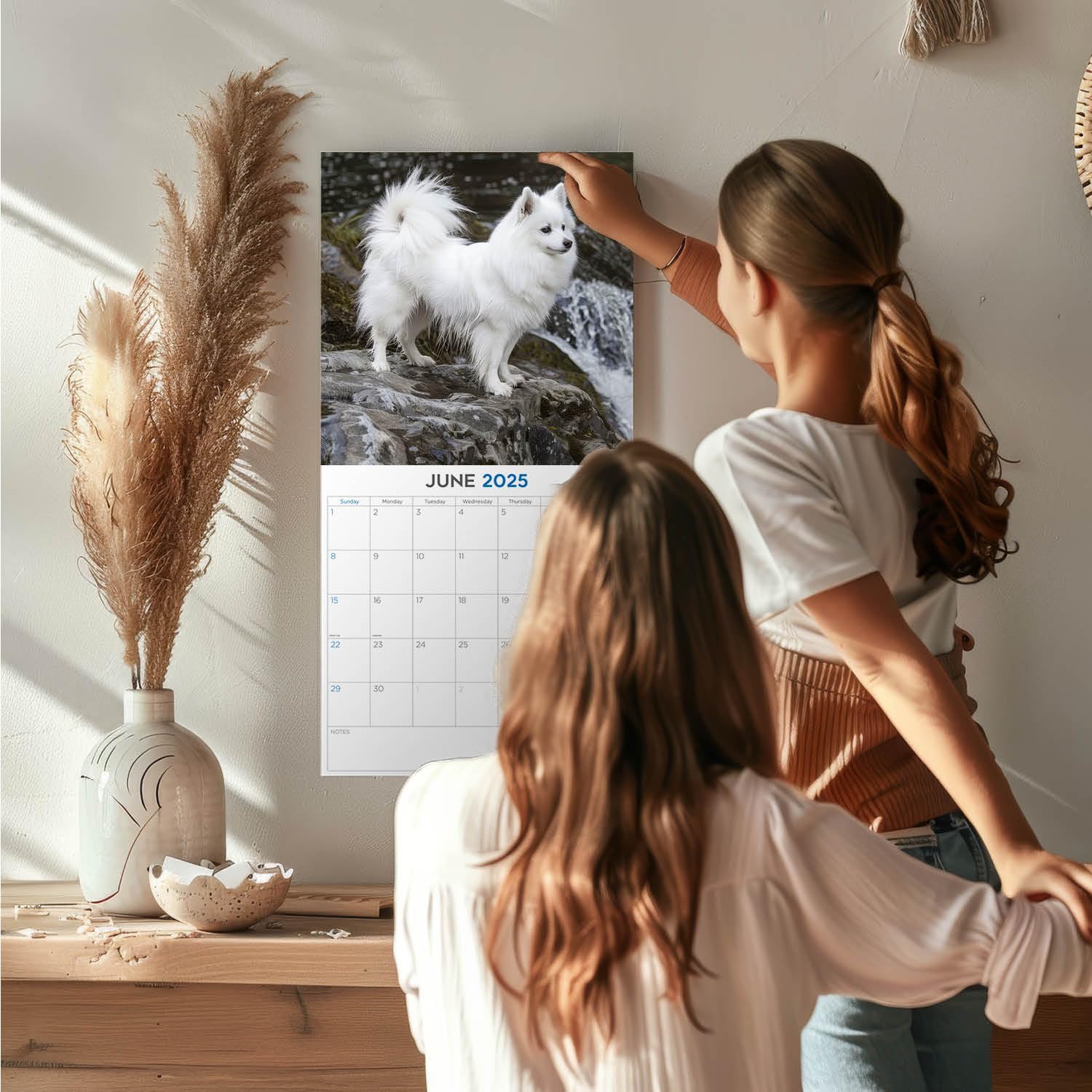 Snapklik.com : 2025 American Eskimo Calendar - Dog Breed Wall Calendar ...