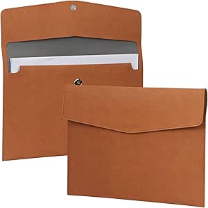 Document File Folder,Classycoo Waterproof Thin PU Leather A4 Envelope ...