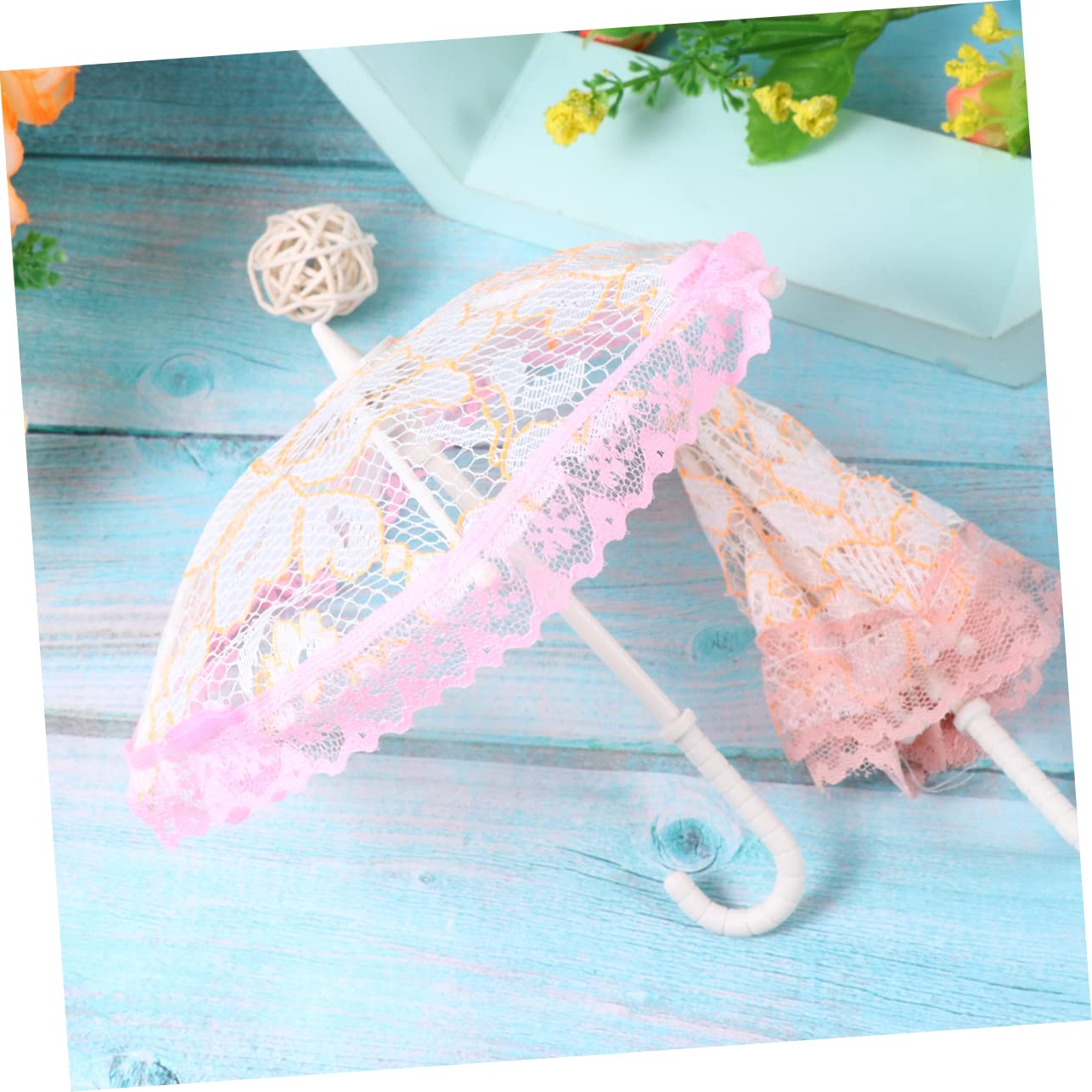 Amazon.com: Totority Mini Umbrella Cute Doll Umbrella,15 Pcs Mini ...